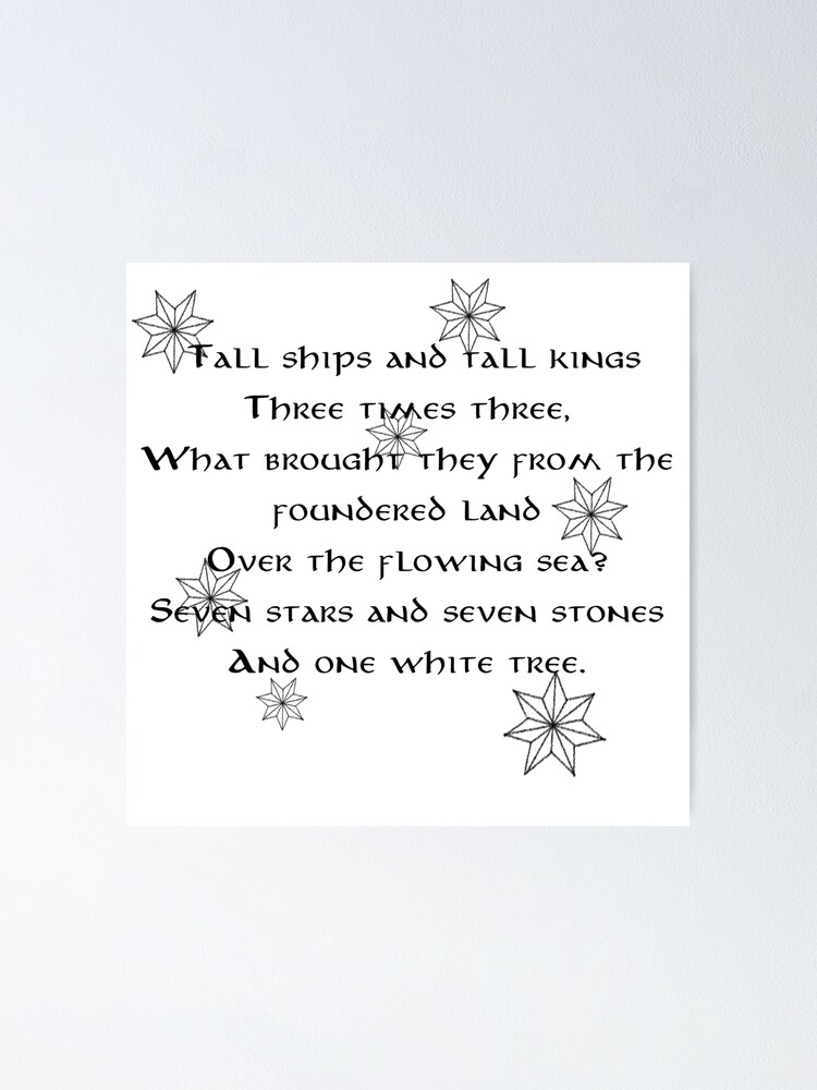 "Seven stars and seven stones" Poster by GigiElle | Redbubble
