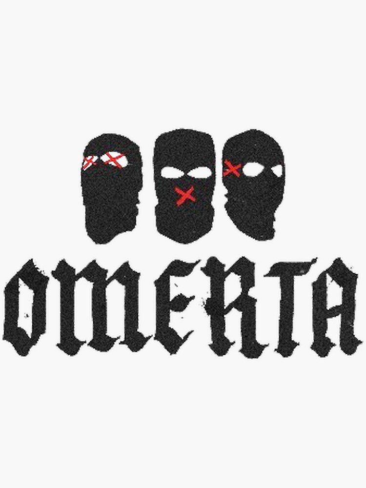 Sticker avec l'œuvre « omerta maes » de l'artiste hey-why | Redbubble