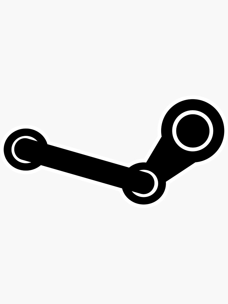 "Steam Logo" Sticker for Sale by MrVGP | Redbubble