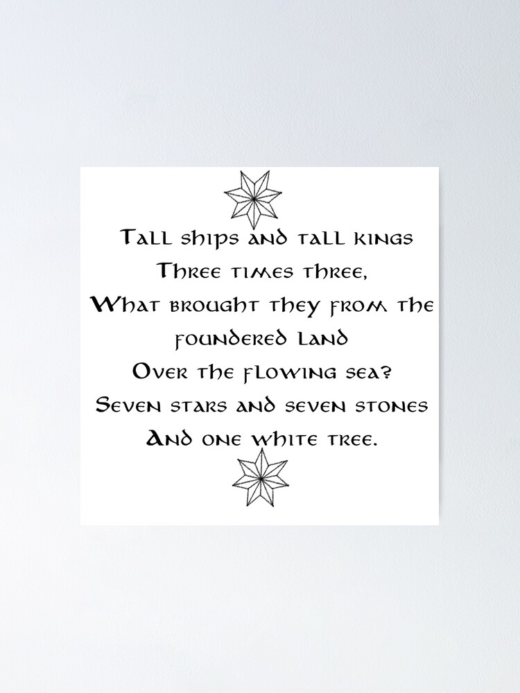 "Seven Stars and Seven Stones" Poster for Sale by GigiElle | Redbubble