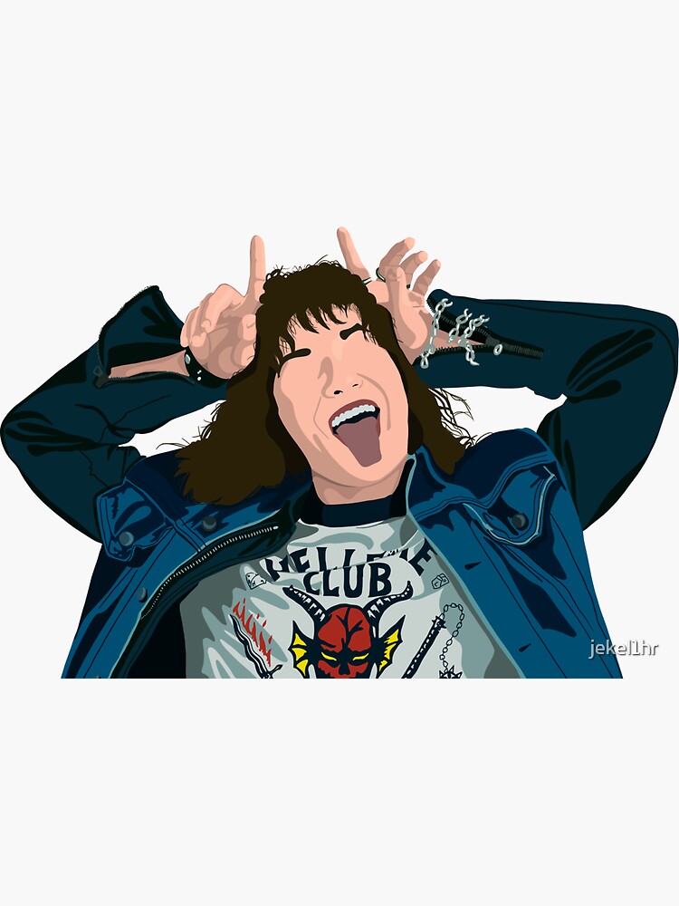 "Eddie Munson - Stranger Things Netflix" Sticker for Sale by jekel1hr ...