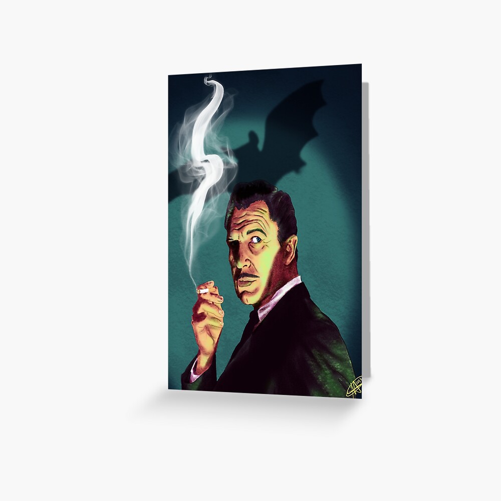 "Vincent Price " Greeting Card for Sale by BeAwsmMakeStuff | Redbubble