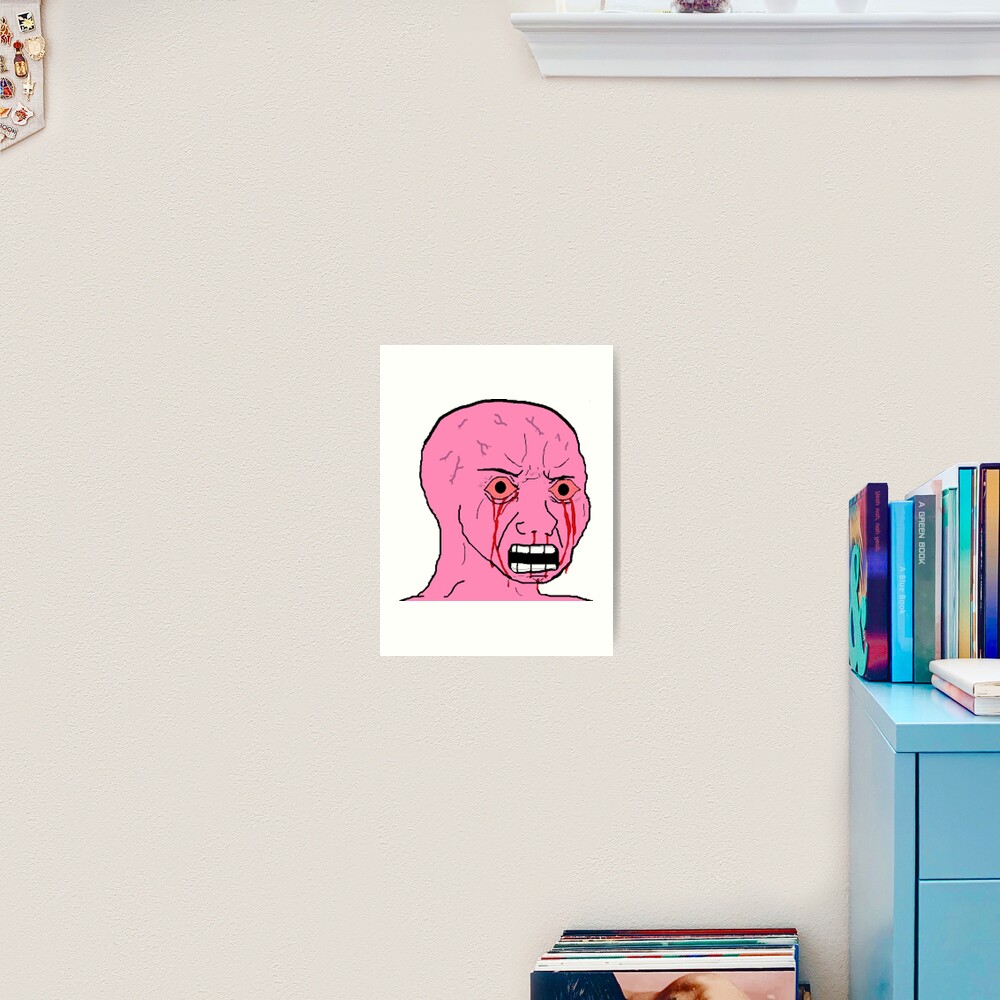 "Pink Wojak" Art Print for Sale by vanobras | Redbubble
