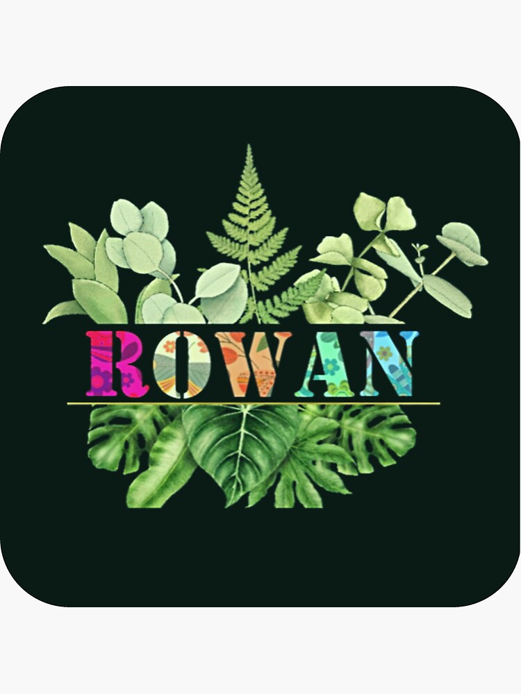"Rowan Name" Sticker for Sale by Girl-Names-101 | Redbubble