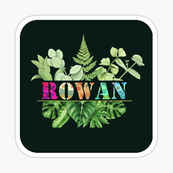"Rowan Name" Sticker for Sale by Girl-Names-101 | Redbubble