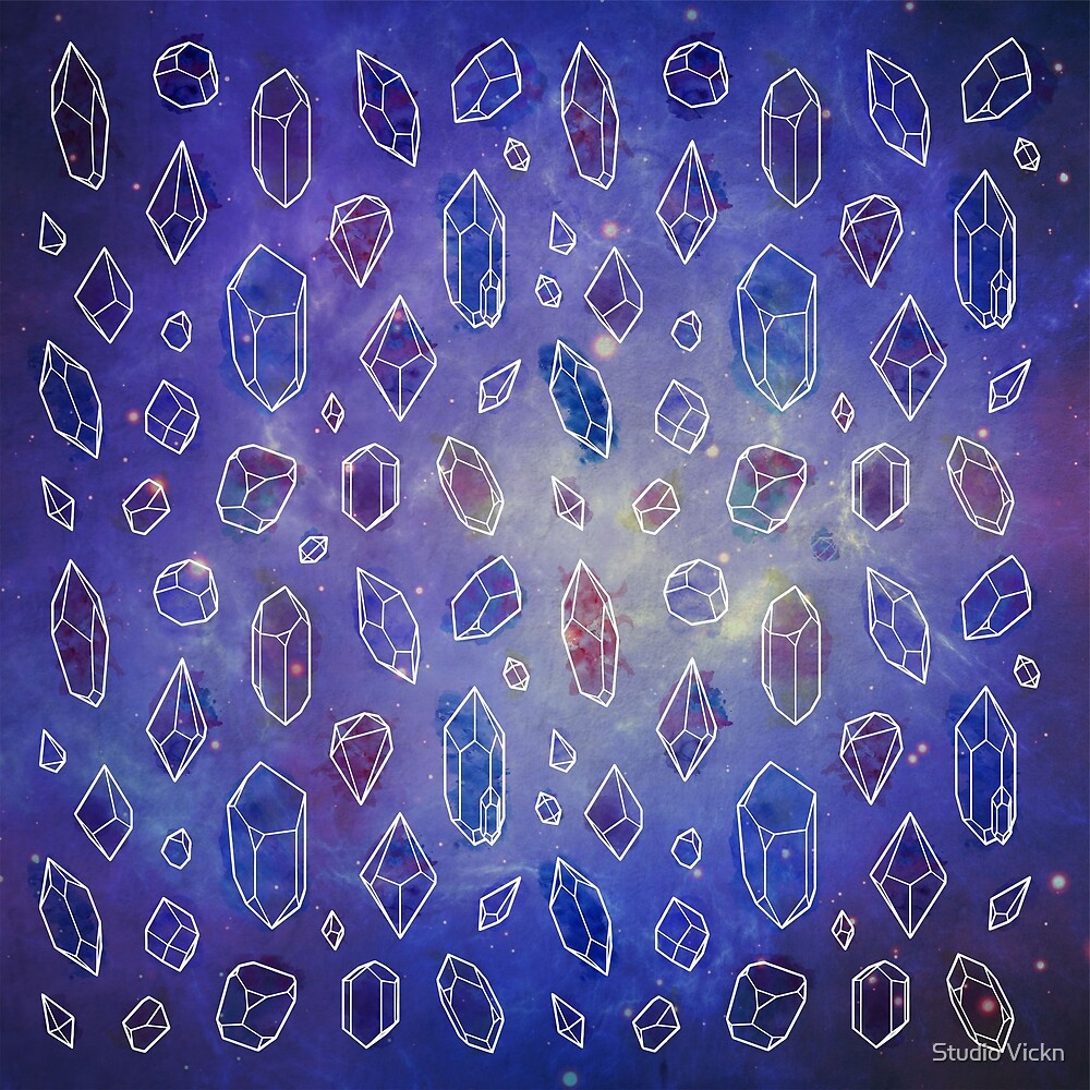"Purple Crystals" by Studio Vickn | Redbubble