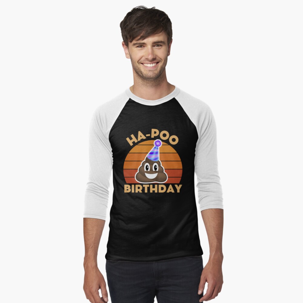 "Ha-Poo Birthday | Happy Birthday| Funny Poop" Sticker for Sale by ...