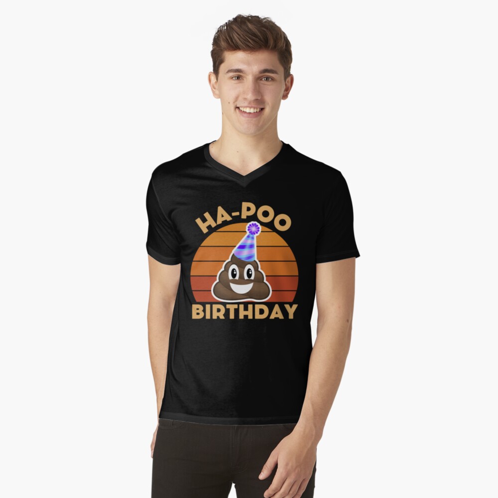 "Ha-Poo Birthday | Happy Birthday| Funny Poop" Sticker for Sale by ...