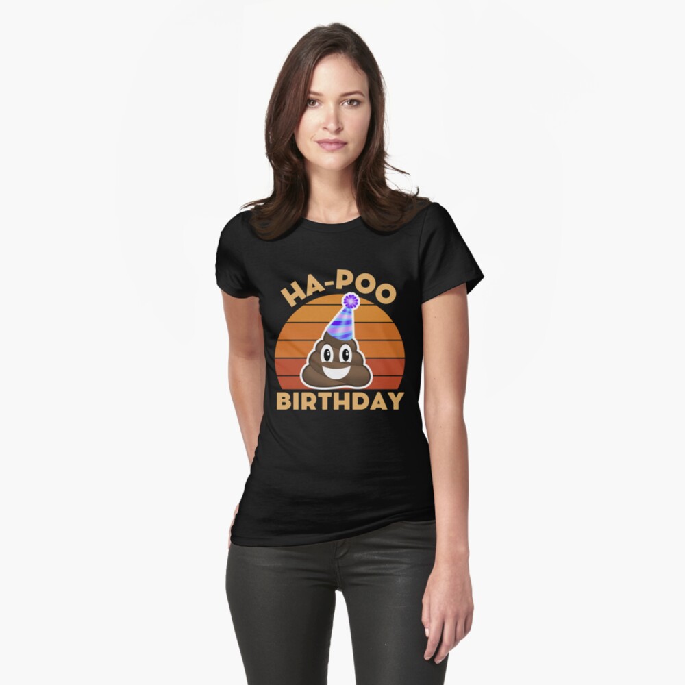 "Ha-Poo Birthday | Happy Birthday| Funny Poop" Sticker for Sale by ...
