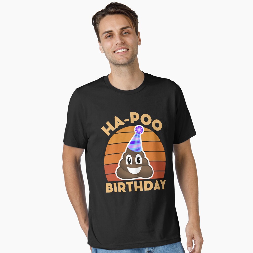 "Ha-Poo Birthday | Happy Birthday| Funny Poop" Sticker for Sale by ...