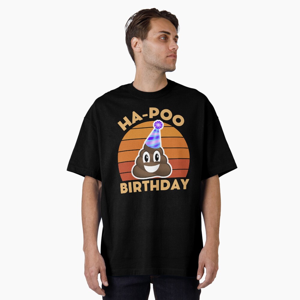 "Ha-Poo Birthday | Happy Birthday| Funny Poop" Sticker for Sale by ...