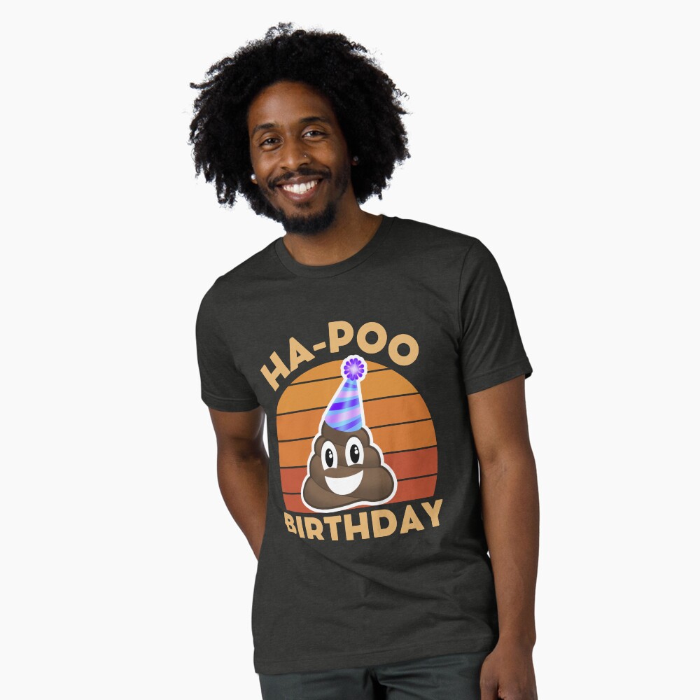 "Ha-Poo Birthday | Happy Birthday| Funny Poop" Sticker for Sale by ...