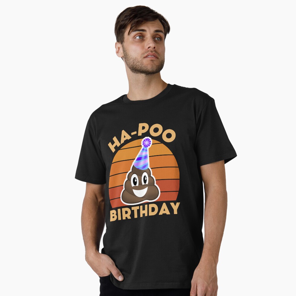 "Ha-Poo Birthday | Happy Birthday| Funny Poop" Sticker for Sale by ...