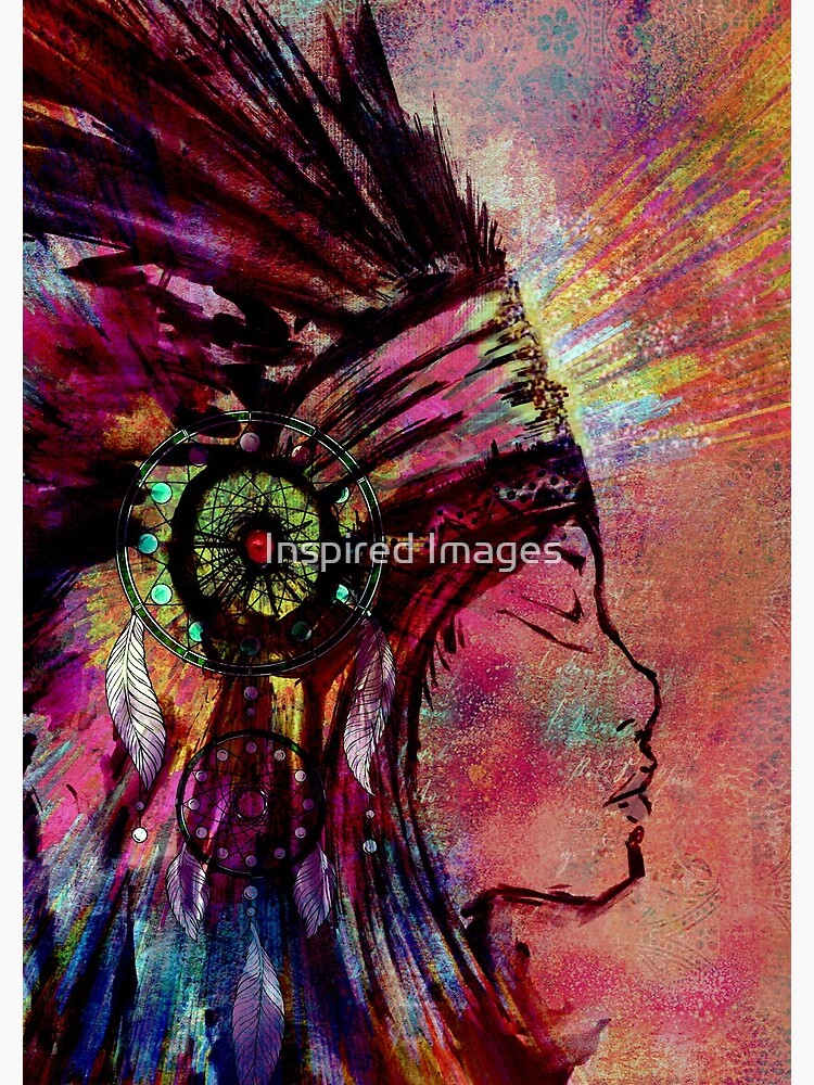 "Medicine Woman / Native American Shaman" Spiral Notebook for Sale by ...
