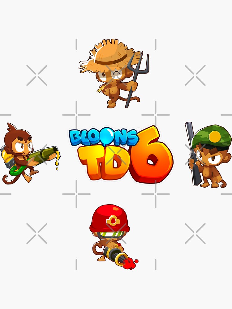 "Btd 6 For Best Kids Pack" Sticker for Sale by Erina-Tayna | Redbubble