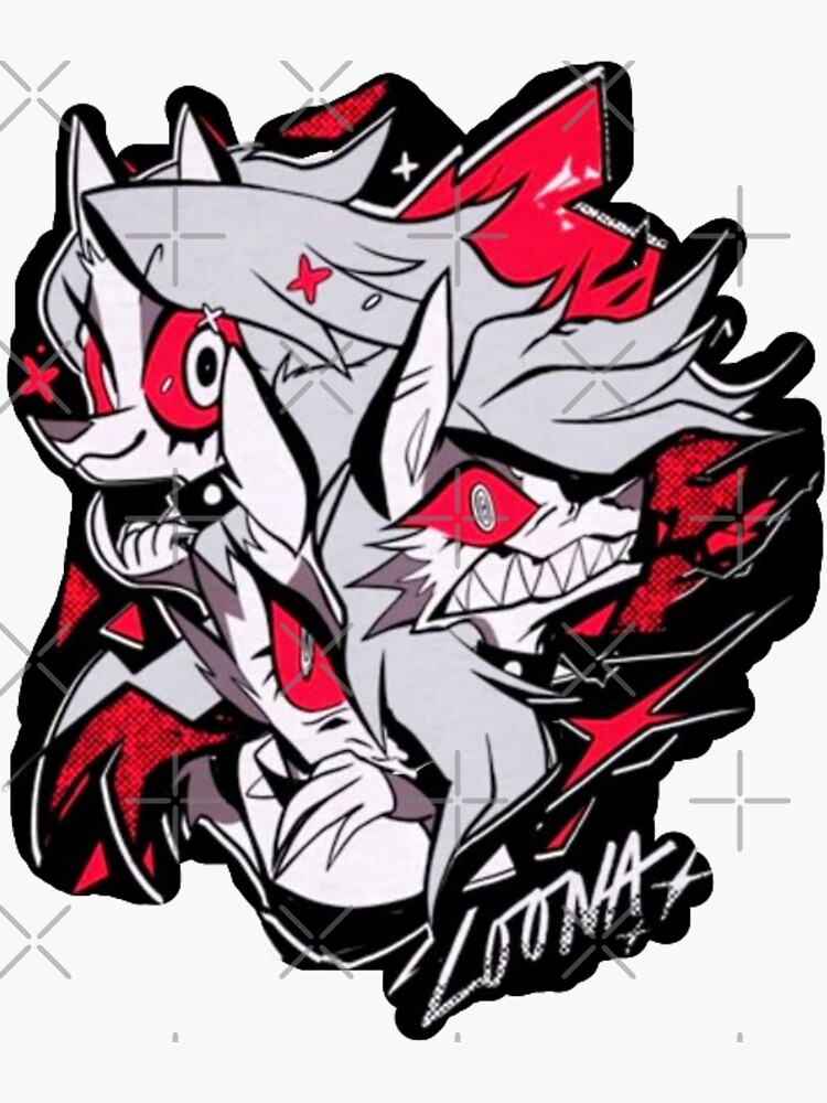 "Helluva Boss Loona" Sticker for Sale by Otaku-Area | Redbubble