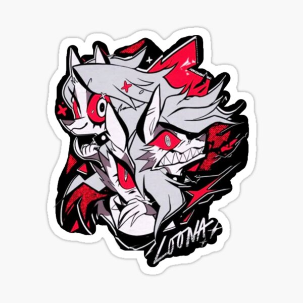 "Helluva Boss Loona" Sticker for Sale by Otaku-Area | Redbubble