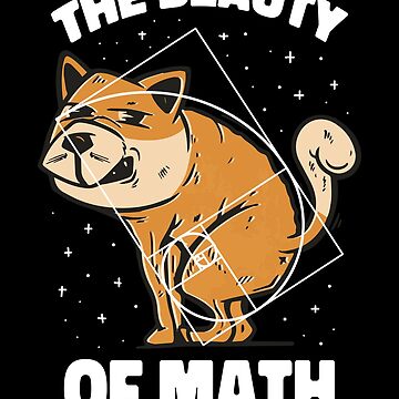 "Funny Golden Ratio Fibonacci Math Dog " Sticker for Sale by MrEddie10 ...