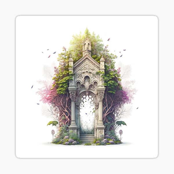 "Cursed Gate" Sticker by Ephellem | Redbubble