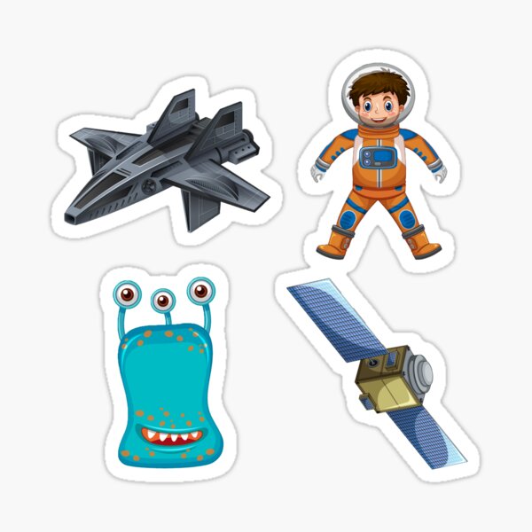 "Jet zet space galaxy pack" Sticker for Sale by ALIENATIVED | Redbubble