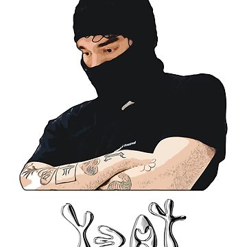 "Yeat Illustration with text" Poster for Sale by granitvit | Redbubble