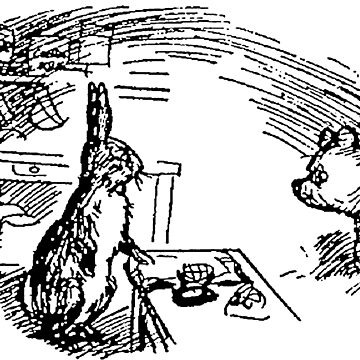 "Winnie the Pooh Stuck at Rabbit's House" Poster for Sale by Amy Olsen ...