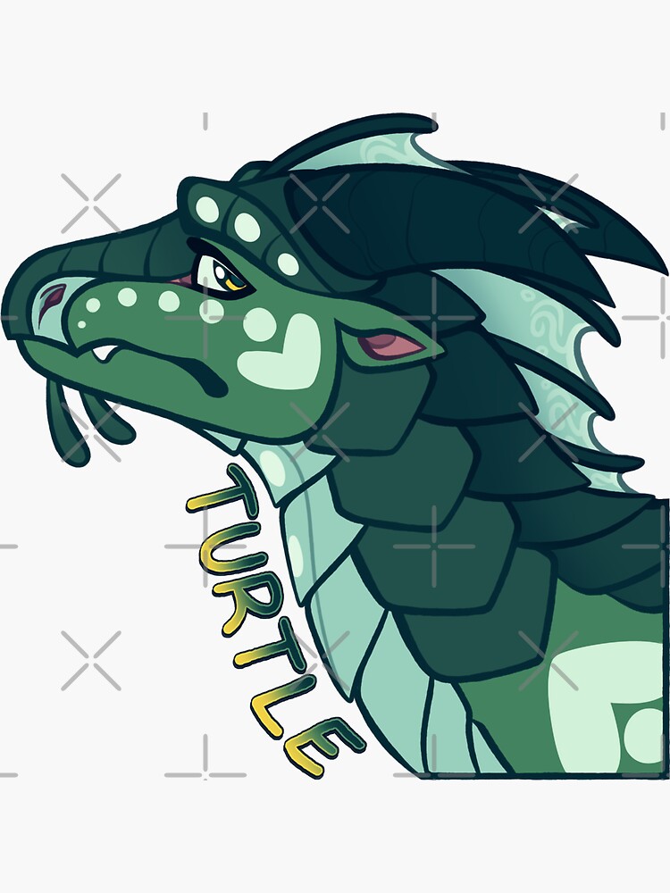 "Wings of Fire HaD - Turtle" Sticker for Sale by Lamp-P0st | Redbubble