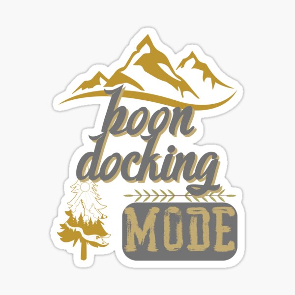 "boon docking mode, forest river sun inside tree pine" Sticker for Sale ...