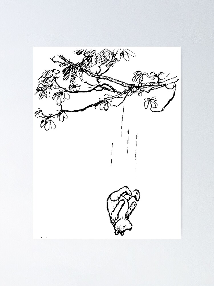 "Winnie the Pooh Falling out of a Tree" Poster for Sale by Amy Olsen ...