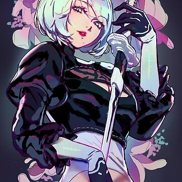 "2B" Sticker for Sale by dat-cravat | Redbubble