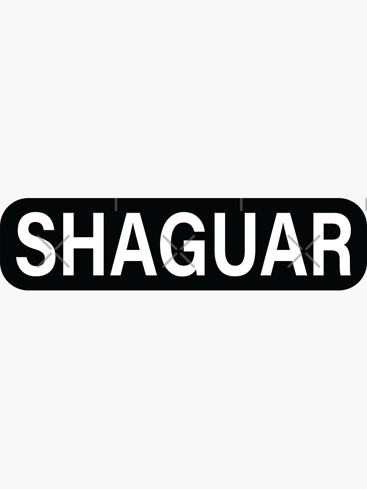 "Austin Powers SHAGUAR License Plate Bumpe" Sticker for Sale by ...