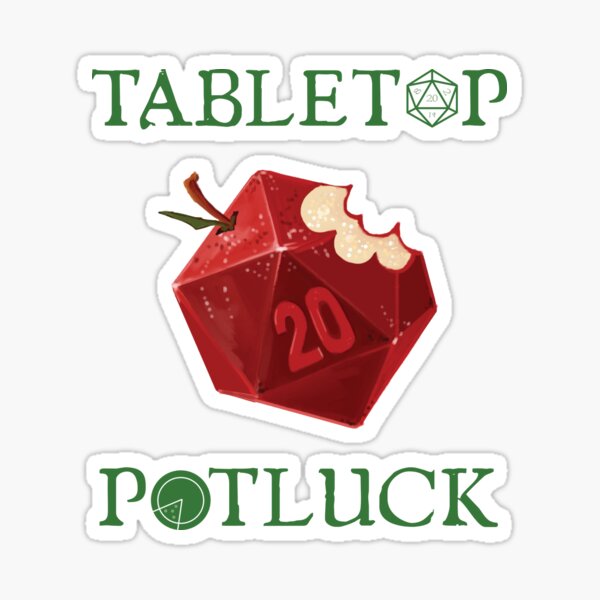 "Tabletop Potluck Logo" Sticker for Sale by tabletoppotluck | Redbubble