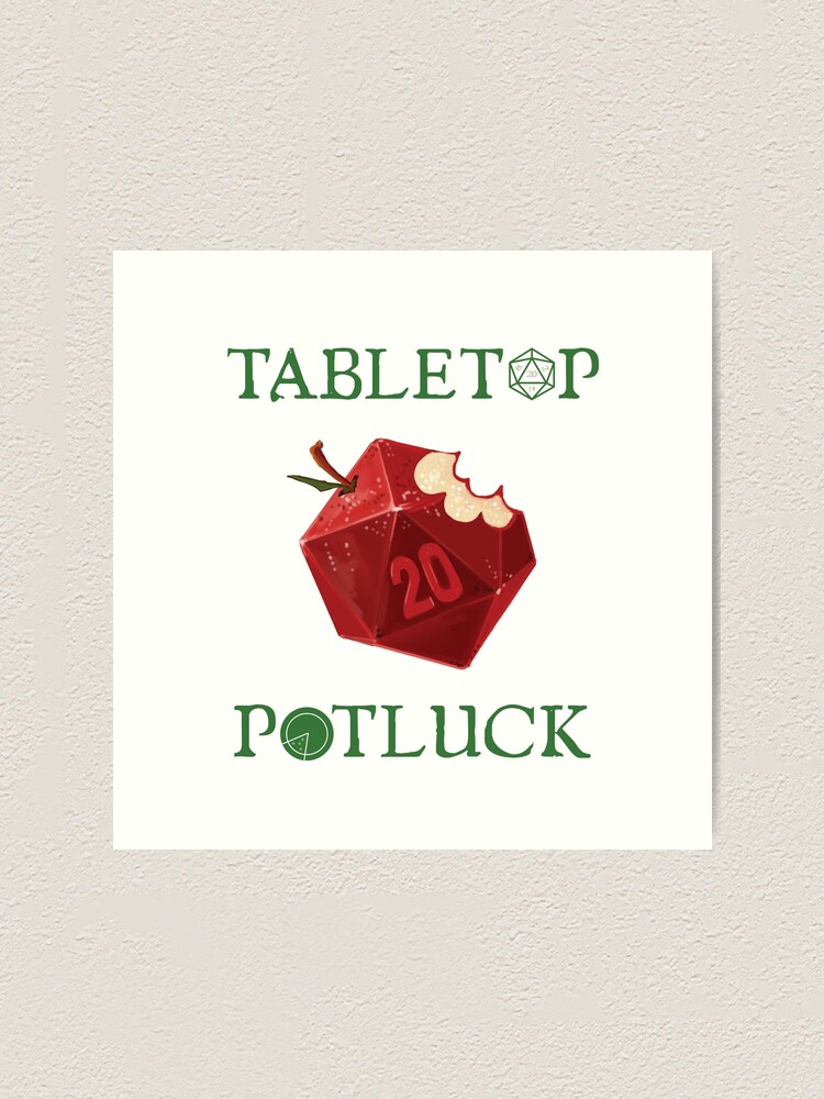 "Tabletop Potluck Logo" Art Print by tabletoppotluck | Redbubble