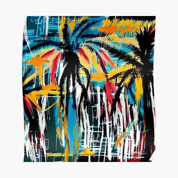 "Street Party Palm Trees | Spring Break" Poster for Sale by jeanmbart ...