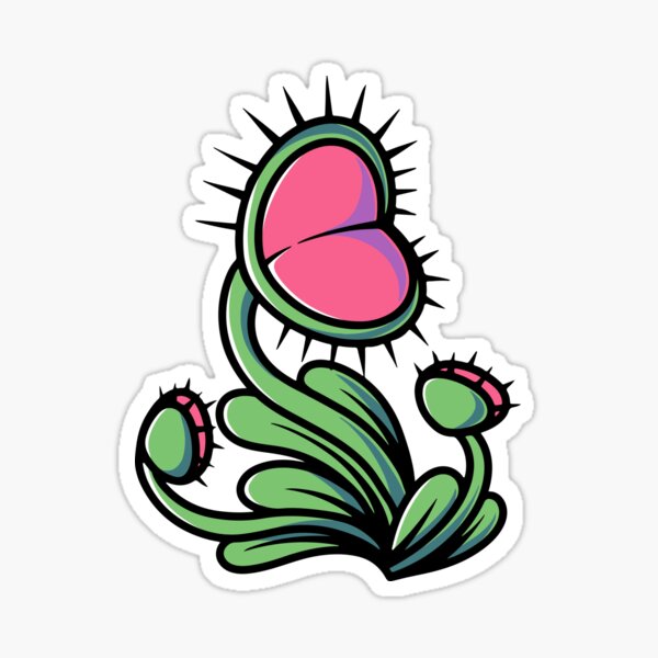 "beautiful venus flytrap" Sticker for Sale by cubbone | Redbubble