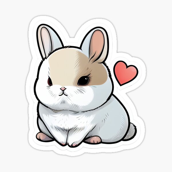 "Netherland Dwarf Rabbit" Sticker for Sale by FutureThreads | Redbubble