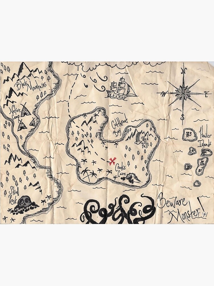 "The Treasure Map" Poster for Sale by T W | Redbubble