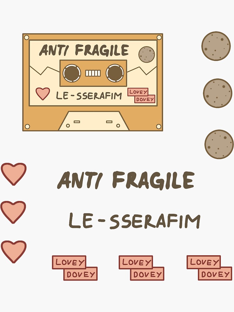 "Antifragile Le-Sserafim - Sticker Pack KPOP" Sticker for Sale by ...