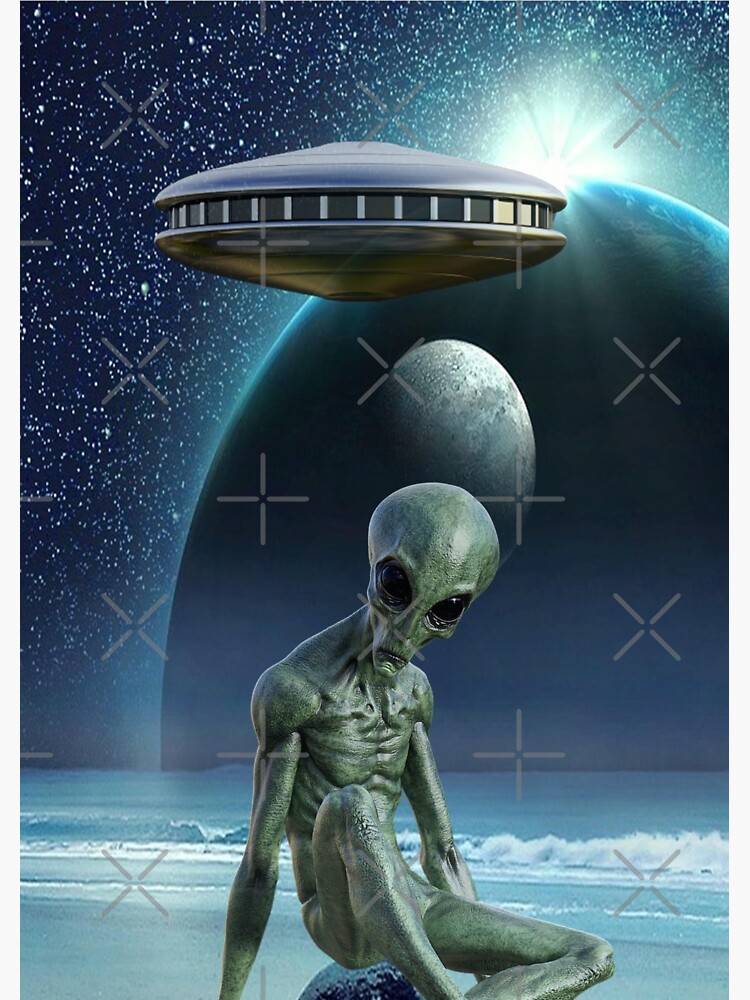 "Alien Drop Off" Sticker for Sale by FantasyOrginals | Redbubble