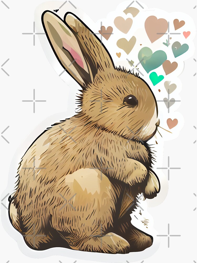 "Flemish Giant Rabbit" Sticker for Sale by FutureThreads | Redbubble