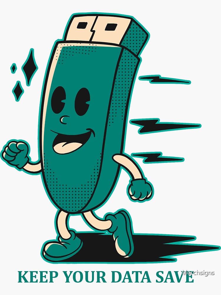 "Data Protection: Keep Your Data Safe with Cartoon Flashdrive ...