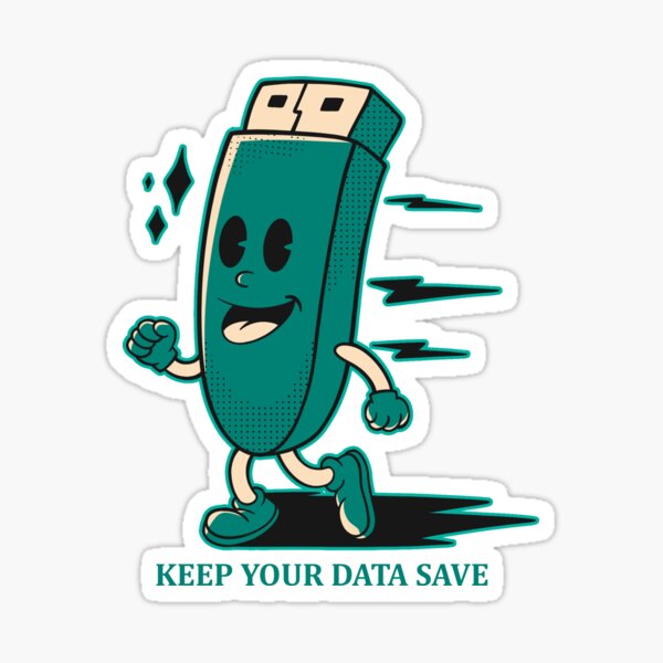 "Data Protection: Keep Your Data Safe with Cartoon Flashdrive ...