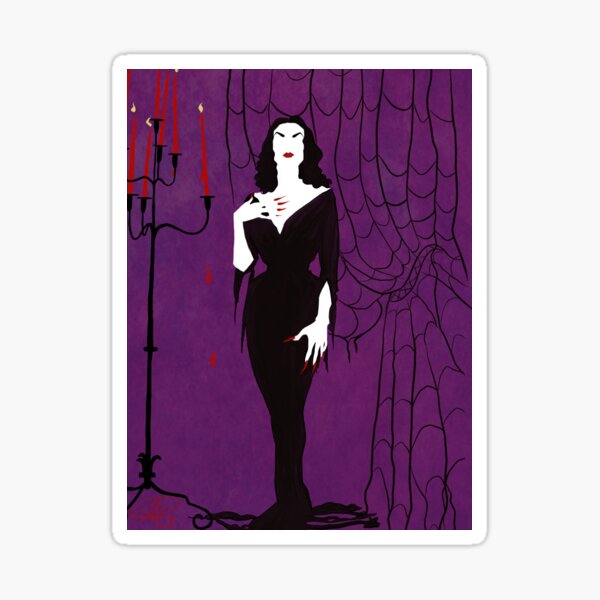 "Vampira" Sticker for Sale by Amanda Albert | Redbubble
