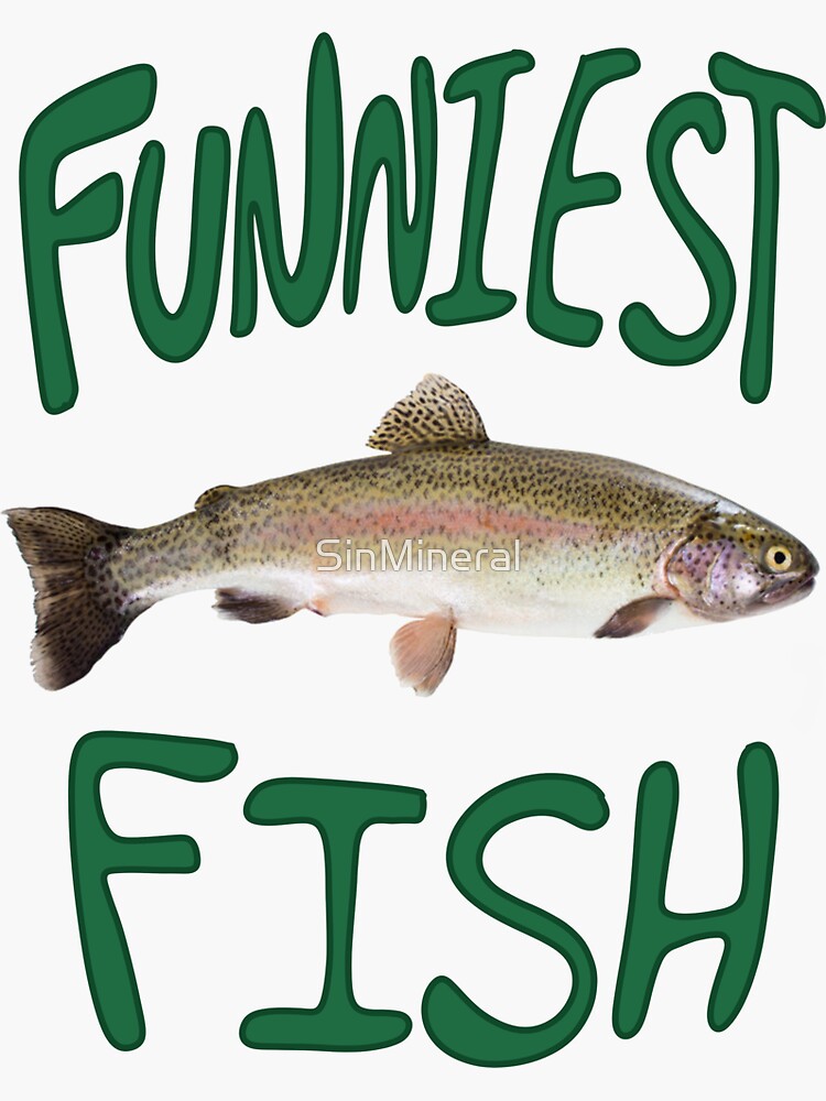 "Funniest Fish " Sticker for Sale by SinMineral | Redbubble
