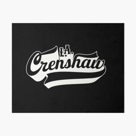 "Los Angeles Crenshaw - LA Crenshaw - LA Crenshaw logo" Art Board Print ...
