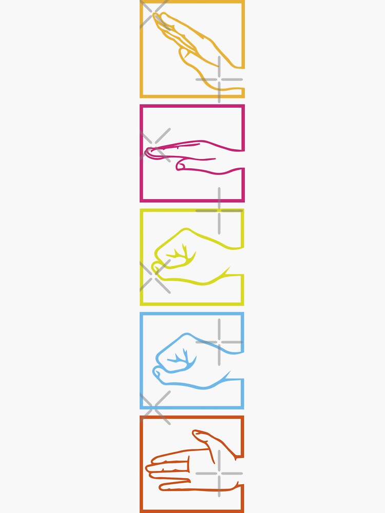 "Close encounters of the third kind hand signs" Sticker for Sale by ...