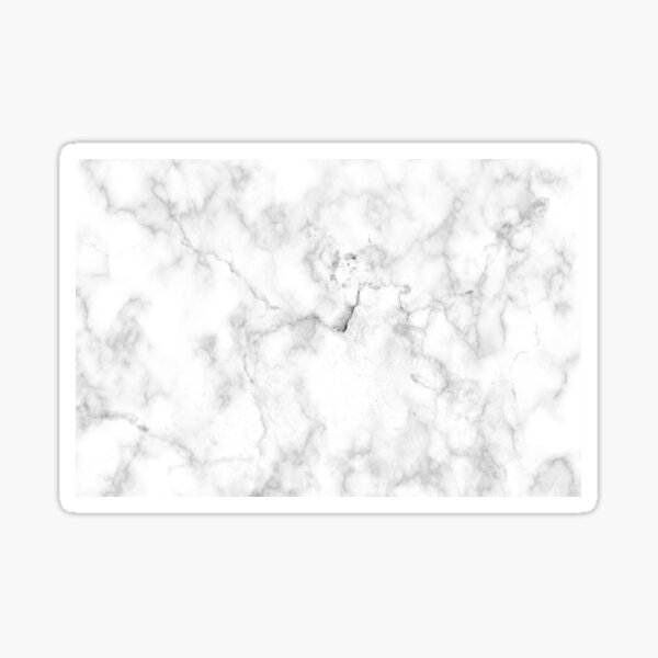 "White marble" Sticker by MadameVulpine | Redbubble