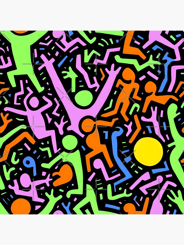 "Celebrating Friendship - Graffiti Abstract Art " Sticker for Sale by ...