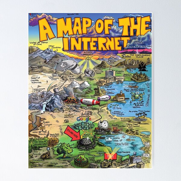 "A Map Of The Internet" Poster for Sale by OnatahAlgonquin | Redbubble