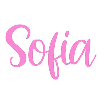 "Sofia" Sticker for Sale by A-Personalised | Redbubble